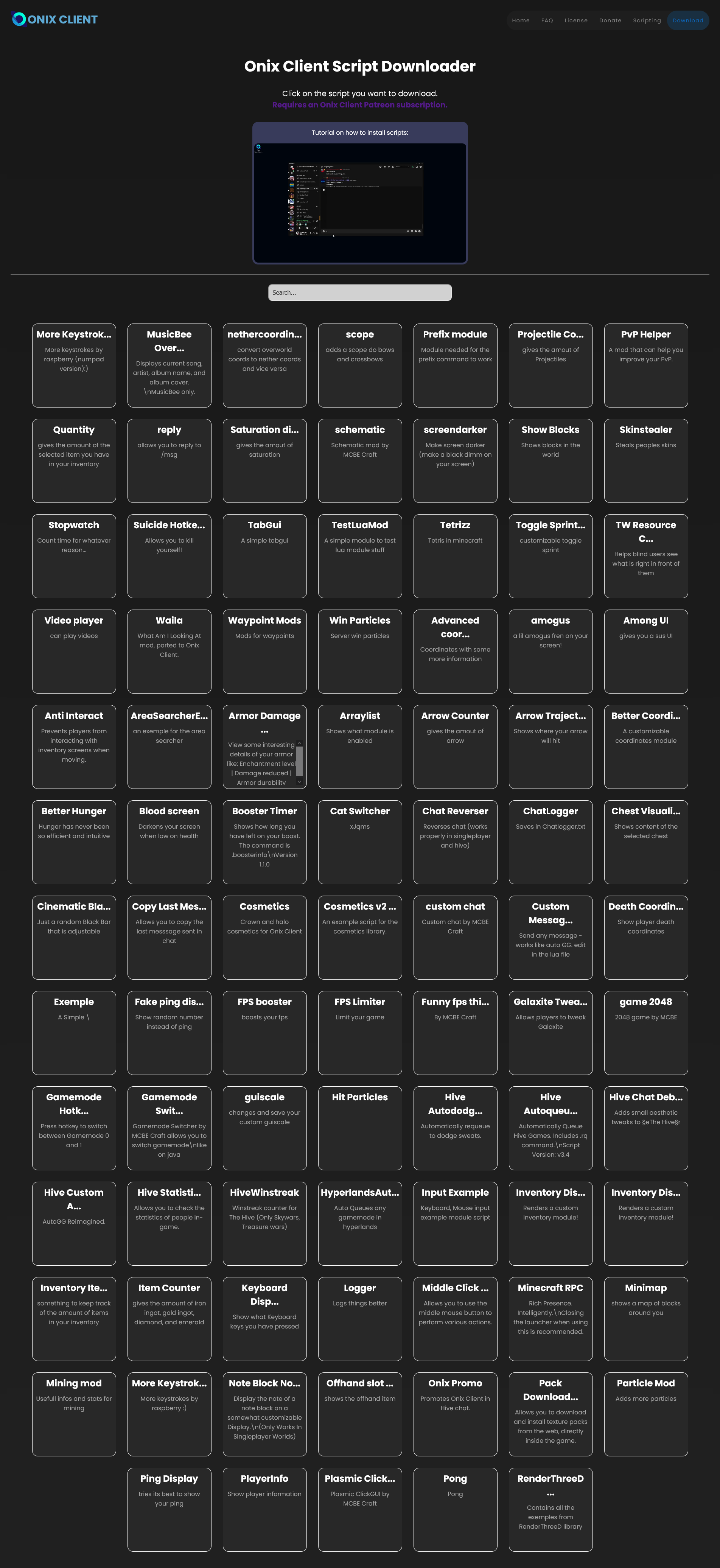 Onix Client - Scripts